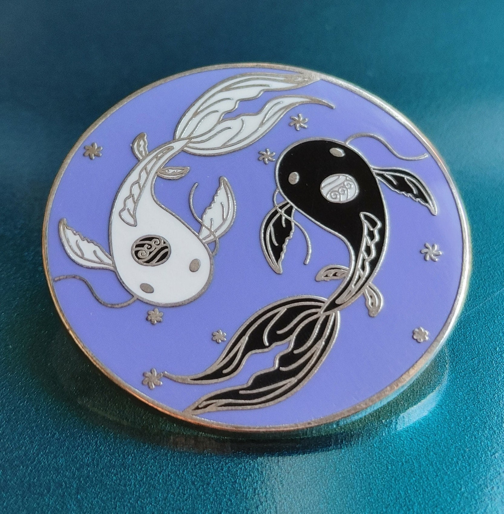 Night Sky Coy Fish, Hard Enamel Pin Badge - Etsy UK