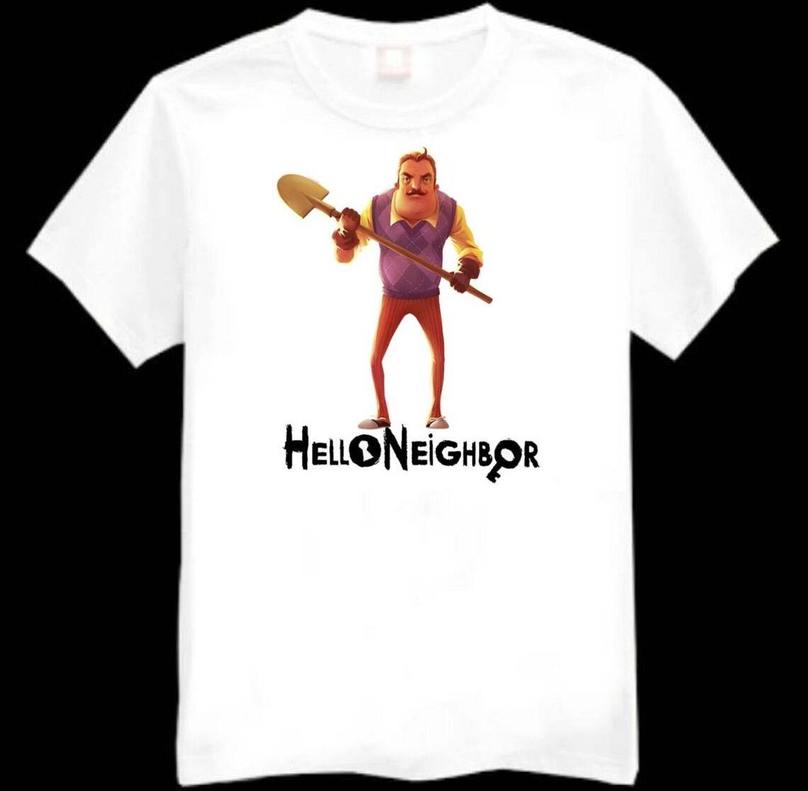 Hello Neighbor Neighbour Kids Printed T-shirt Various Sizes Available ...