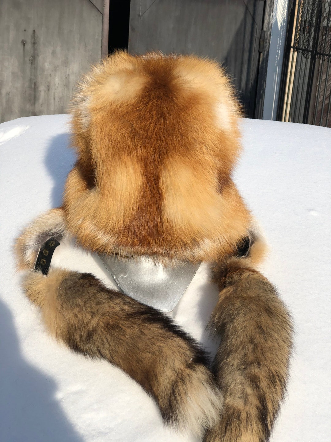 Full Smoky Fox Front: Golden Island Fox Rear Natural Hat - Etsy