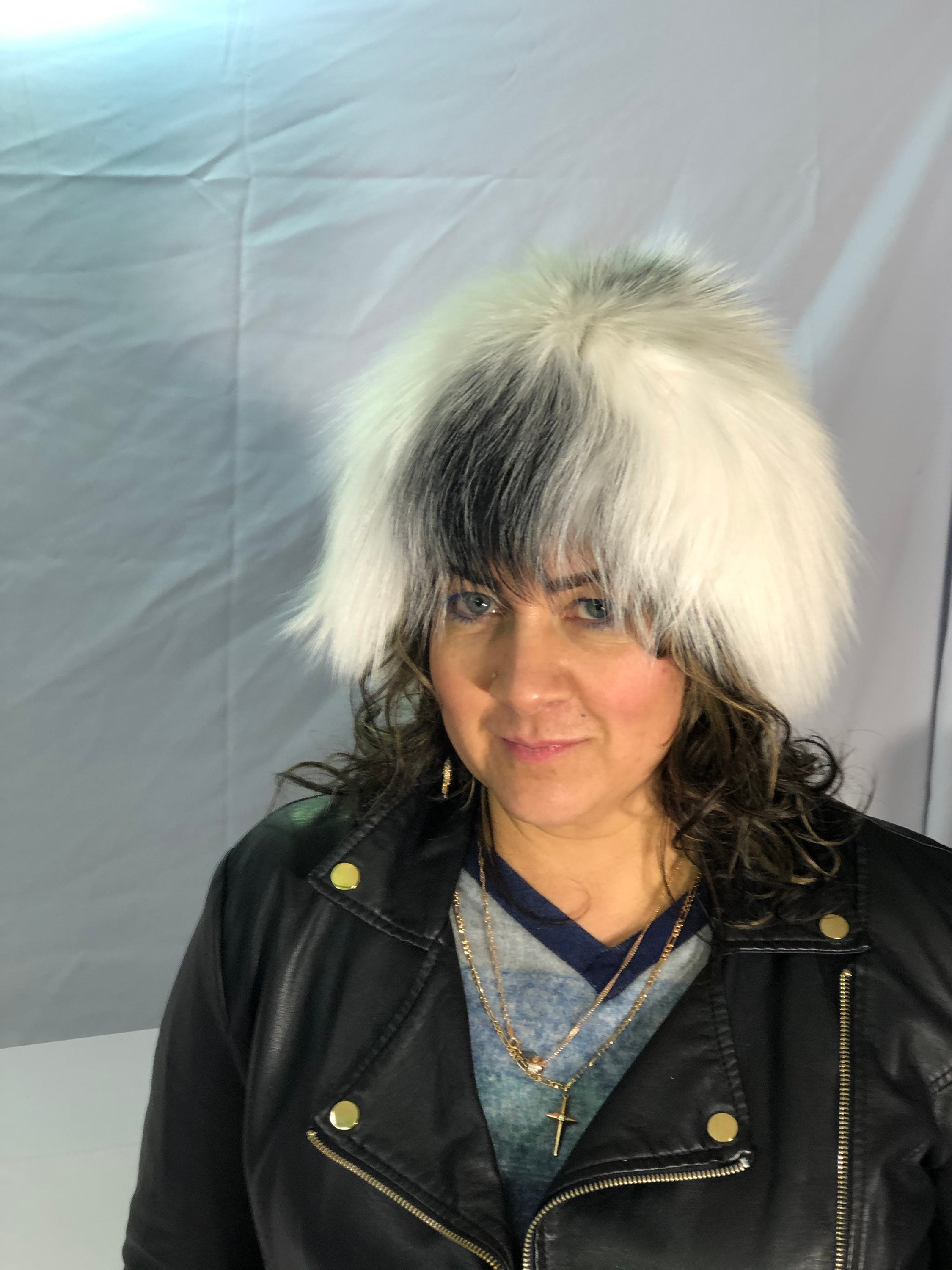 Baltic Face Mink Natural Hat W/ Natural Fox Knitted/ Woven | Etsy