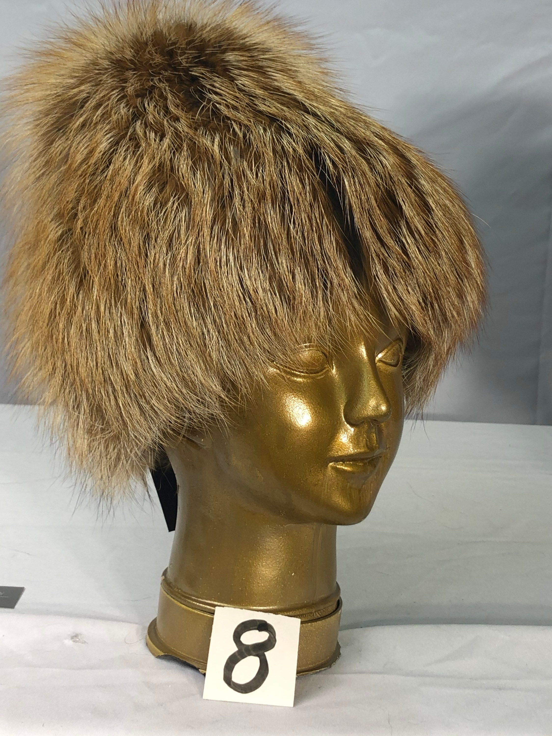 Baltic Face Mink Natural Hat W/ Natural Fox Knitted/ Woven | Etsy