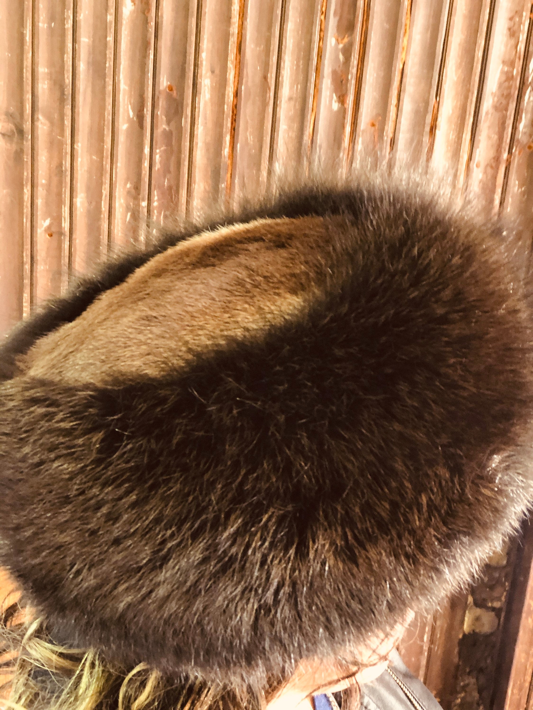 Natural Silver Fox Blue Fox Mink Top Hat Unisex Fur Royal SAGA - Etsy