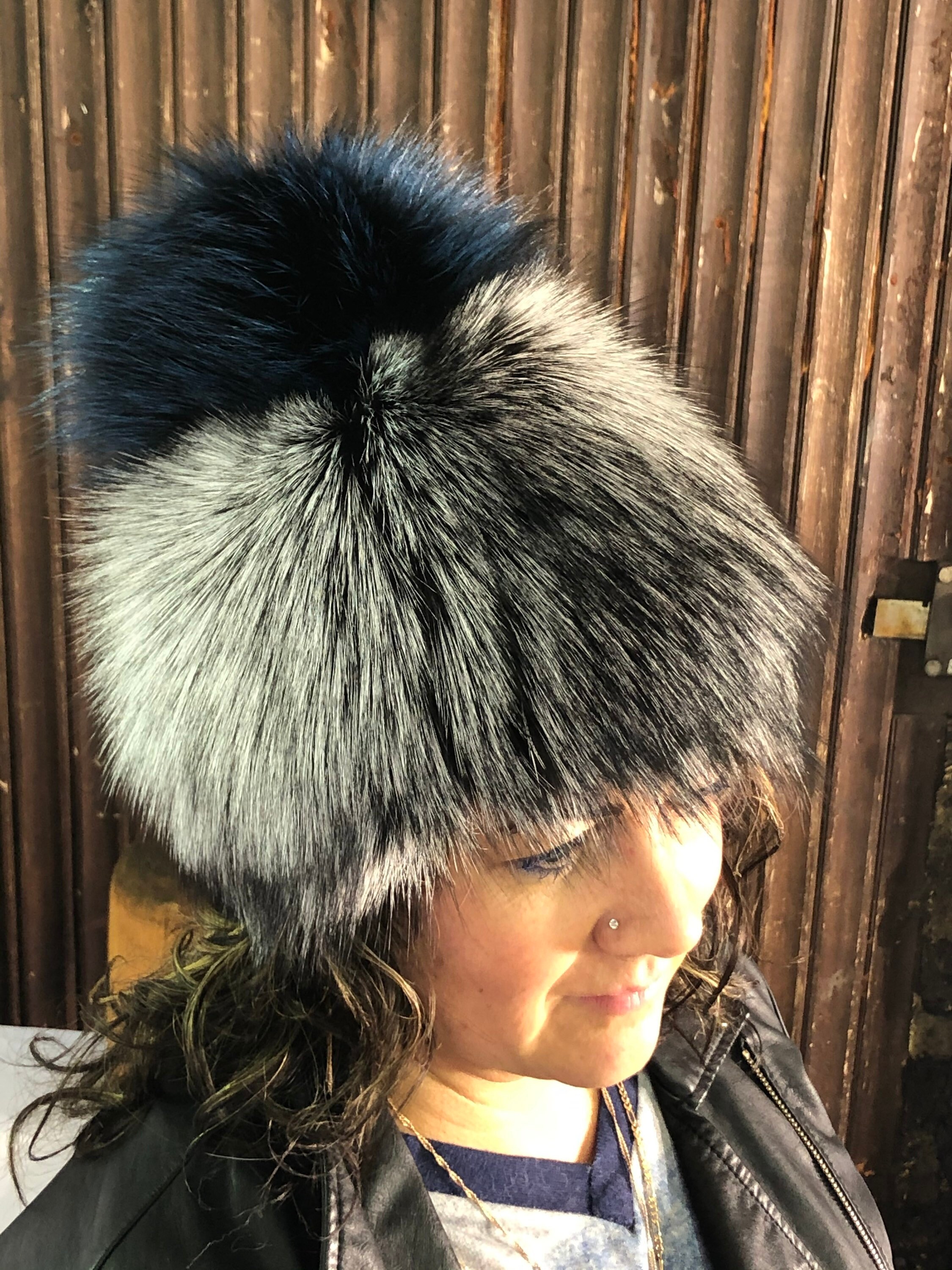 Baltic Face Mink Natural Hat W/ Natural Fox Knitted/ Woven | Etsy