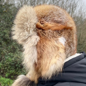 Red Fox / Raccoon Front Natural Full Mens Hat Trappers | Etsy