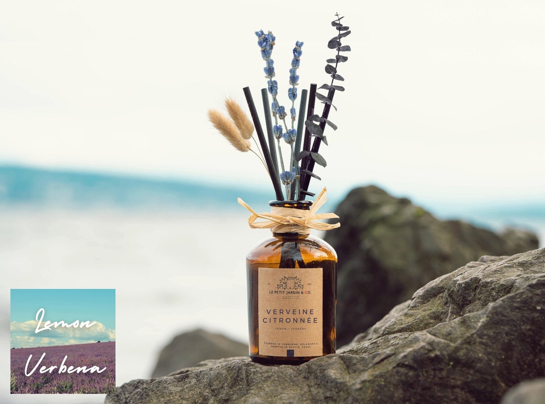 Dried Flower Reed Diffuser Lavender & Eucalyptus Floral Home Decor Fragrance Housewarming Gift ...