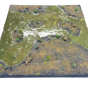 Large Detailed Swamp or Bayou Terrain Board, 2’x2’, for Tabletop RPG ...