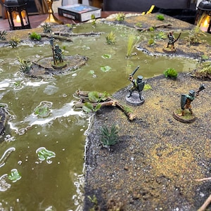 Large Detailed Swamp or Bayou Terrain Board, 2’x2’, for Tabletop RPG ...