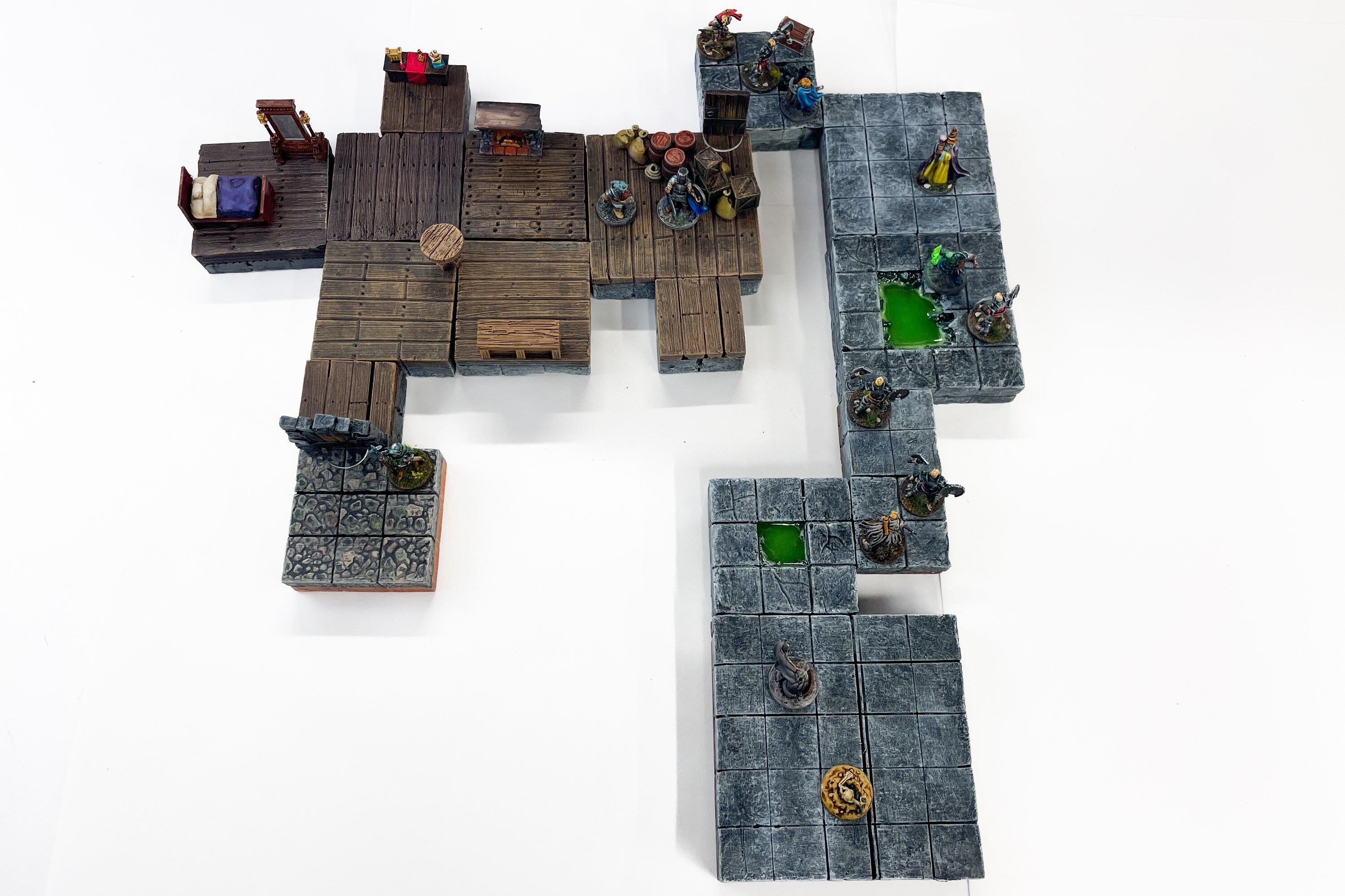 Reversible Terrain Tiles, Painted With Multiple Style Options for ...