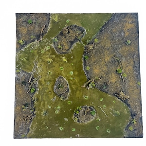 Large Detailed Swamp or Bayou Terrain Board, 2’x2’, for Tabletop RPG ...