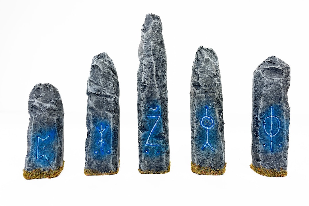 Standing Stones or Monoliths, Forest Style, With Option for Glowing ...