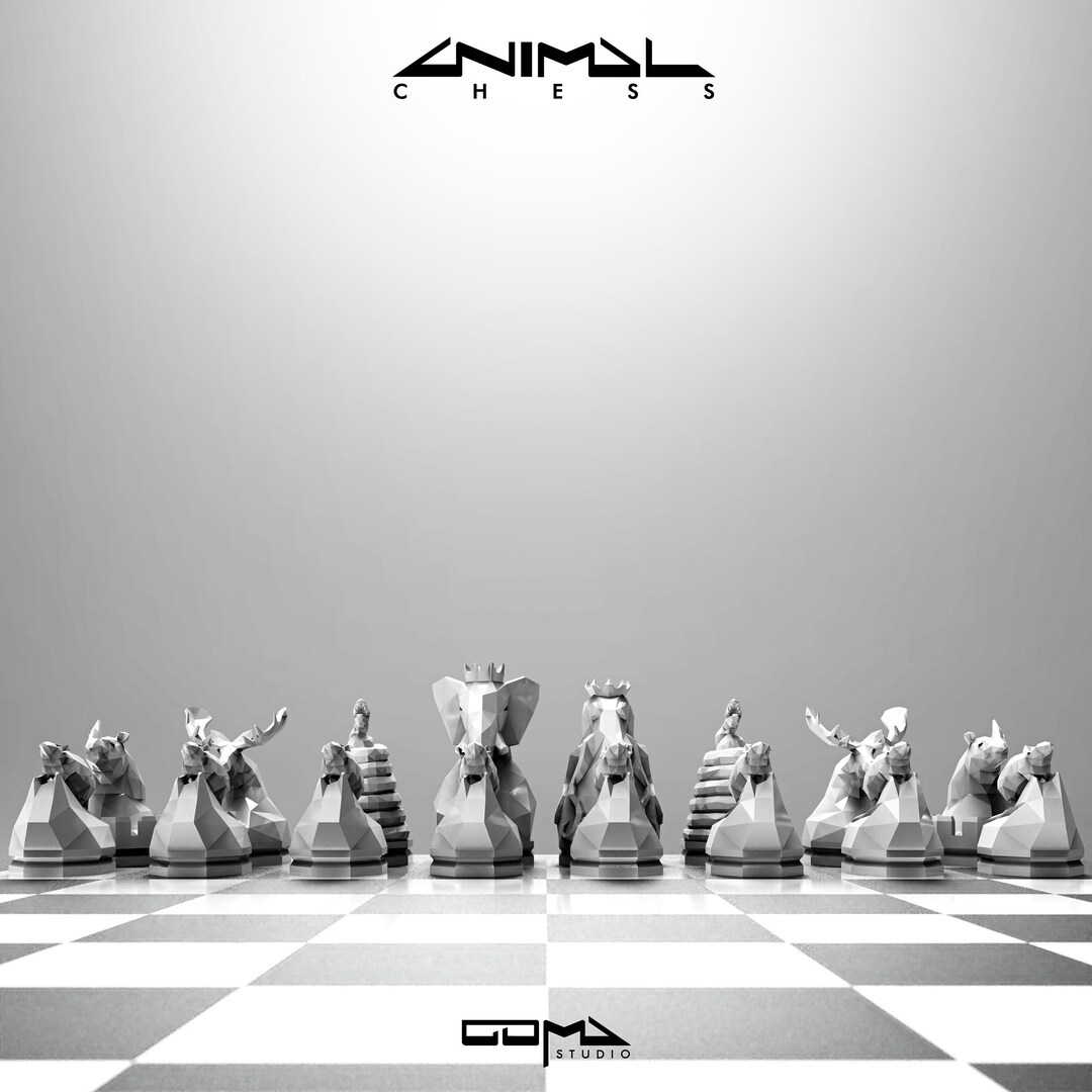 Animal Kingdom Chess 3D Printed Set - Etsy