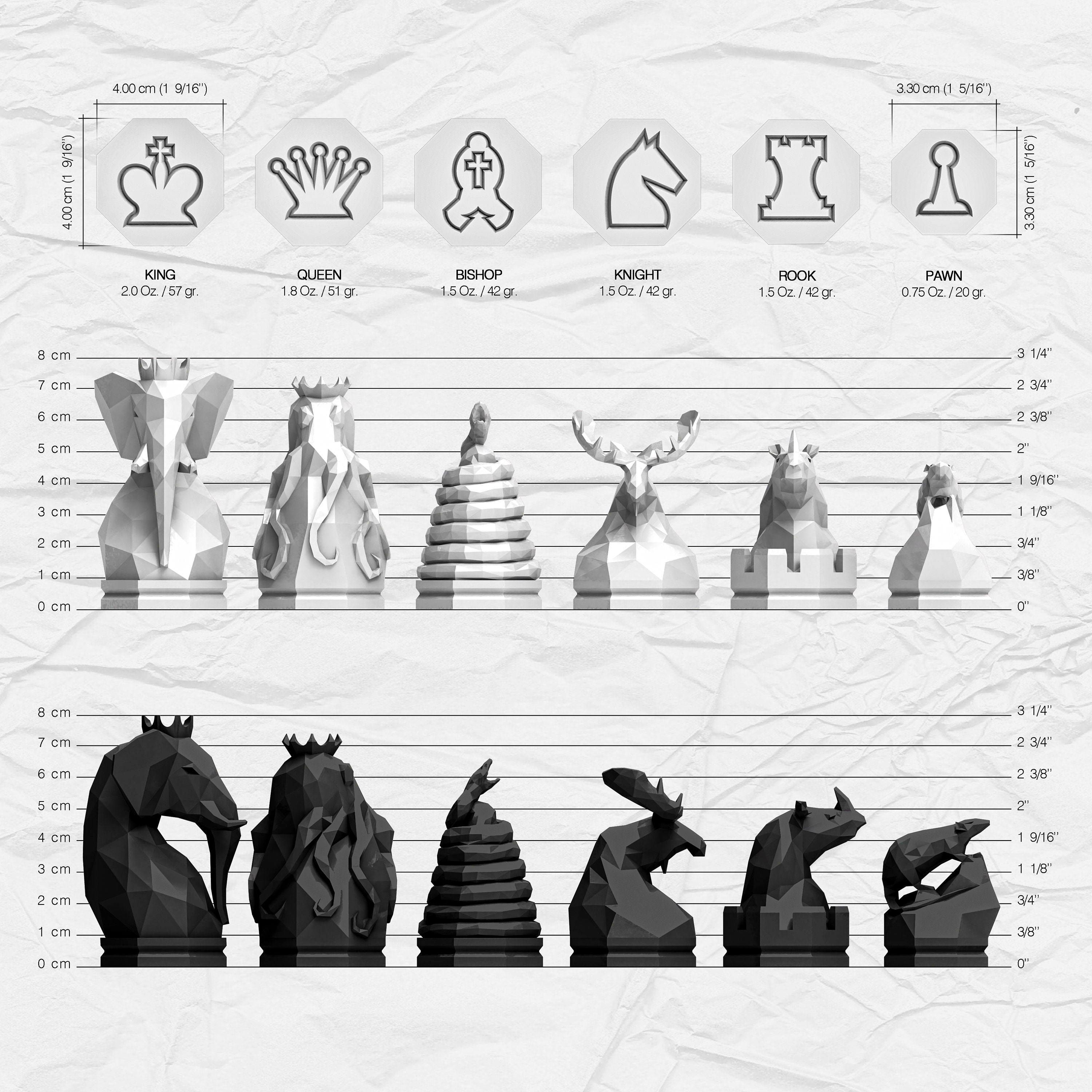 Animal Kingdom Chess 3D Printed Set - Etsy Australia
