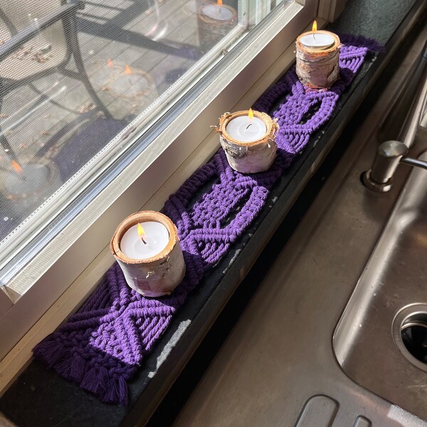 Macrame Table Runner - Etsy