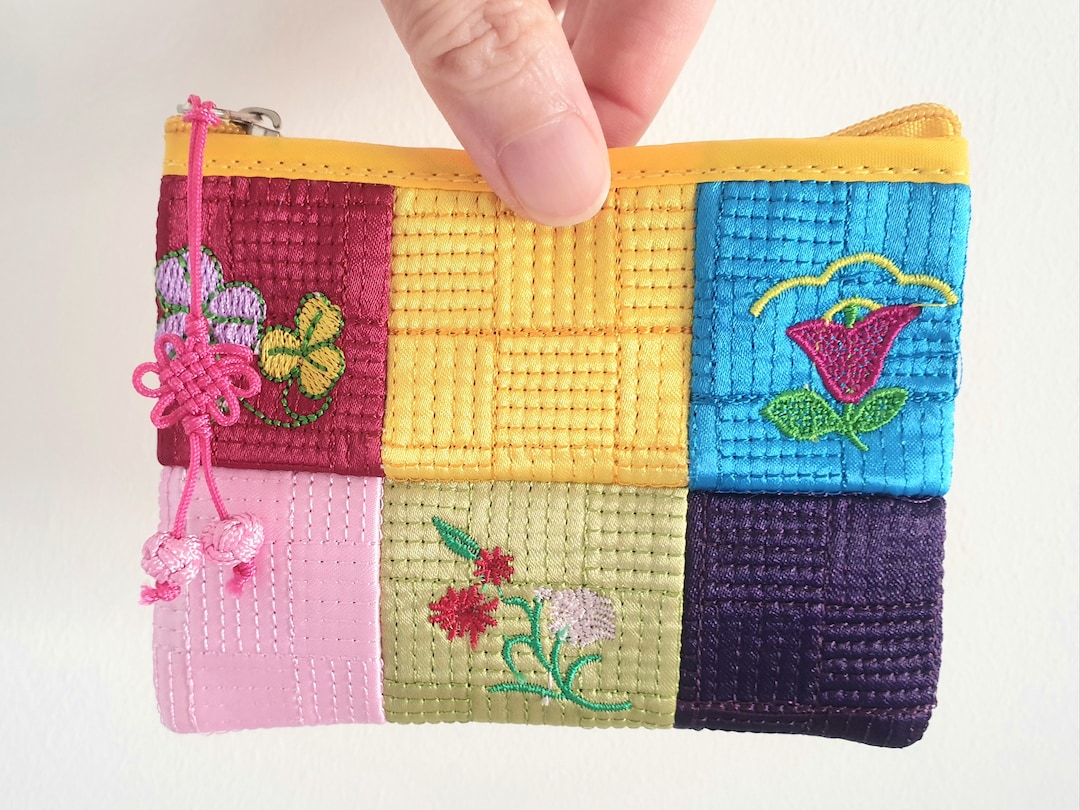 Korean Traditional Bojagi Pouch Coin Purse Wallet Bag Patches ...
