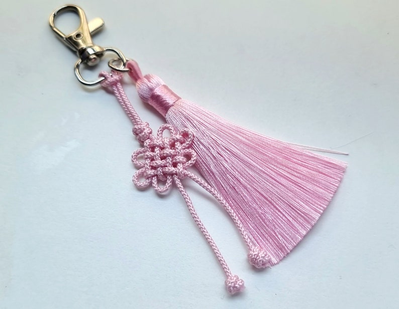 국희kuk Hee Korean Knots Maedeup Tassels Pastel Korea Drama Kpop Keychain ...