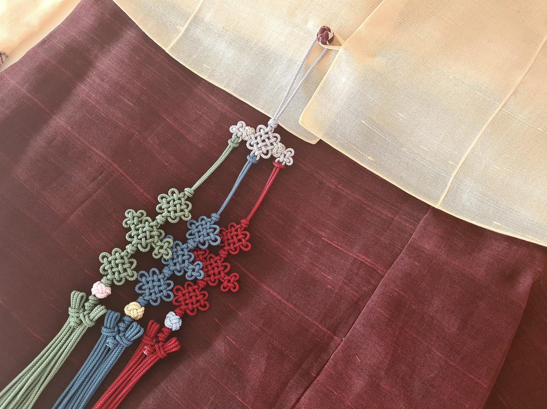 Artisan Handmade Norigae Korean Jewelry Tradition Knots Crafts Braided ...