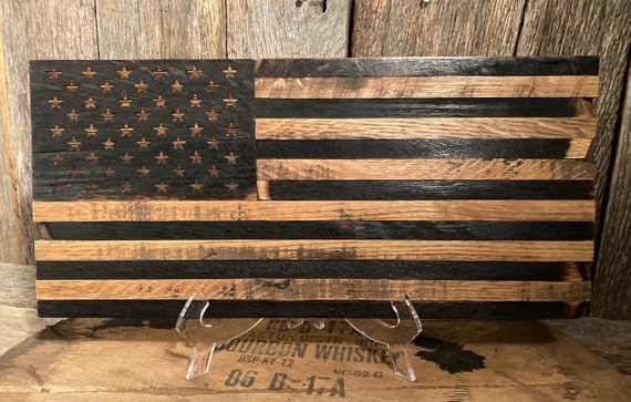 USA Flag Made From Repurposed Whiskey/bourbon Barrel Heads. - Etsy