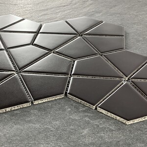 Retro Black Diamond Porcelain Tiles - EST000PD2 - Etsy
