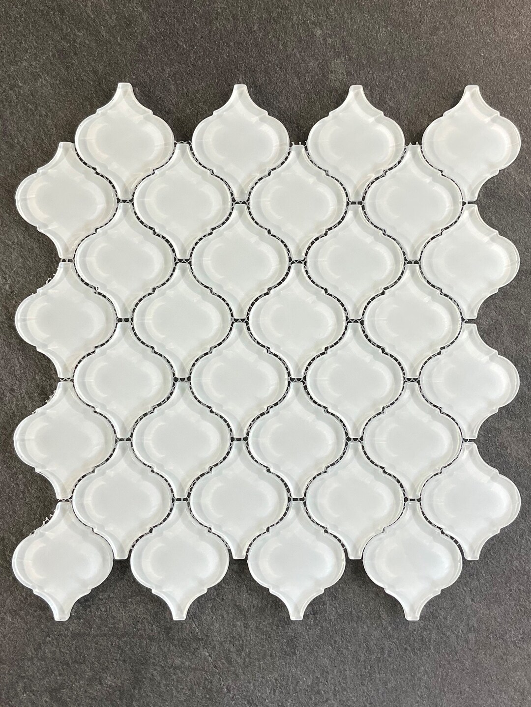 Glossy Super White Glass Lantern Mosaic Tile EST000GLAT125 - Etsy