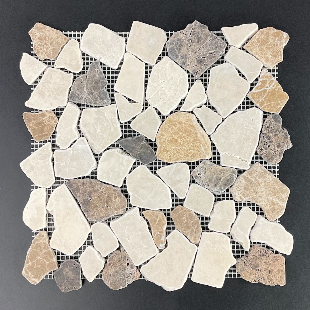 Natural Stone Pebble Mosaic Tile - EST000PB6 - Etsy