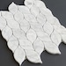 White Carrara Leaf Pattern Marble Mosaic Tile - EST000MQ1 - Etsy