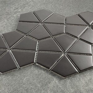 Retro Black Diamond Porcelain Tiles - EST000PD2 - Etsy