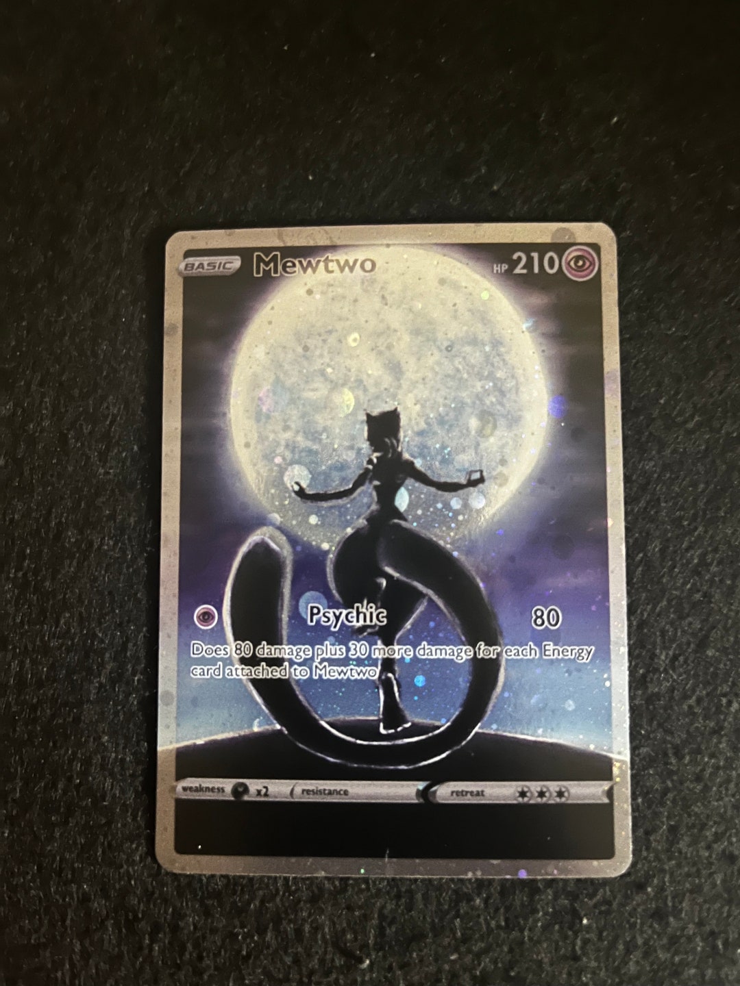 Custom Card Orica MEWTWO FULL Cosmo Holo Fanart Full Art Alternativeart ...