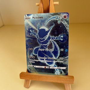 Custom Card Orica MEWTWO FULL Art Relief Effects Cosmo Holo Fanart - Etsy
