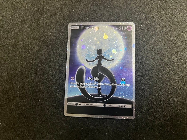 Custom Card Orica MEWTWO FULL Cosmo Holo Fanart Full Art Alternativeart ...