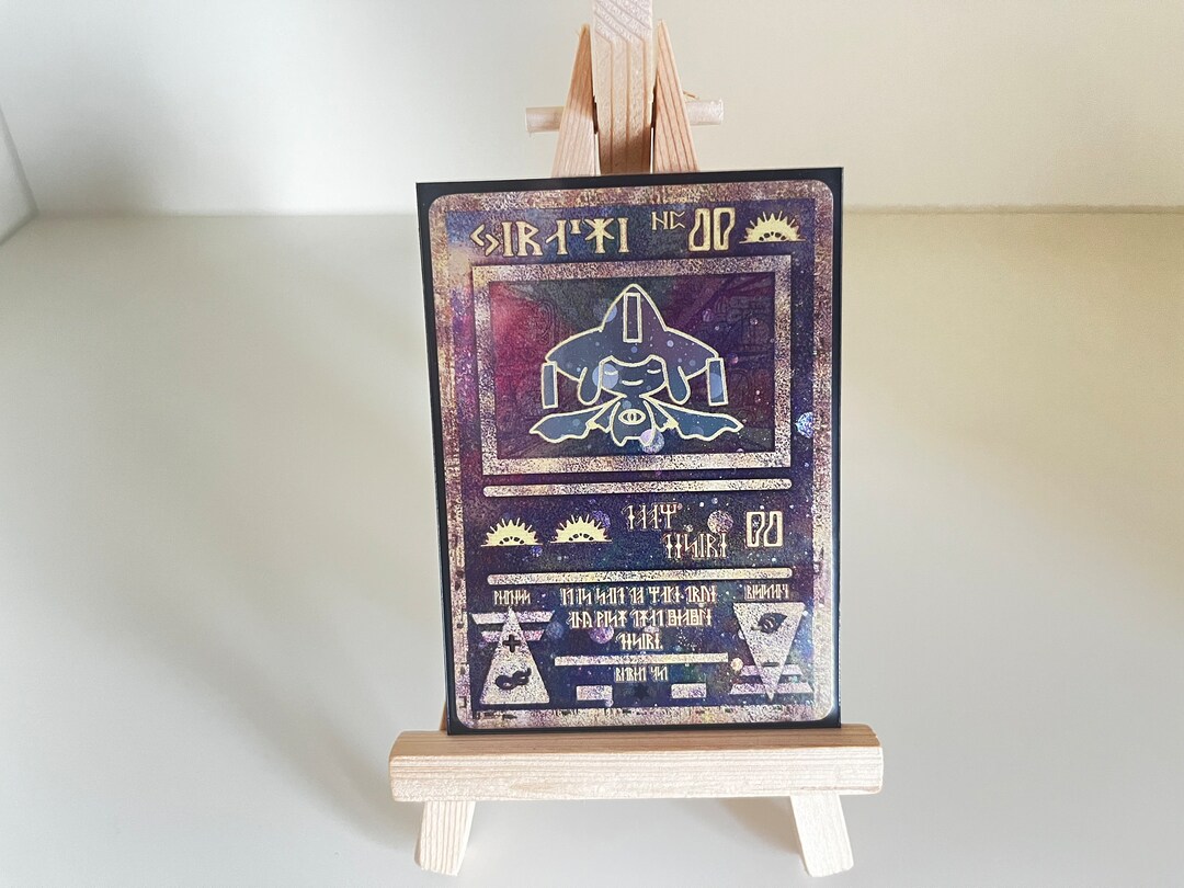 Custom Card Ancient Jirachi Cosmos Holo Fanart - Etsy