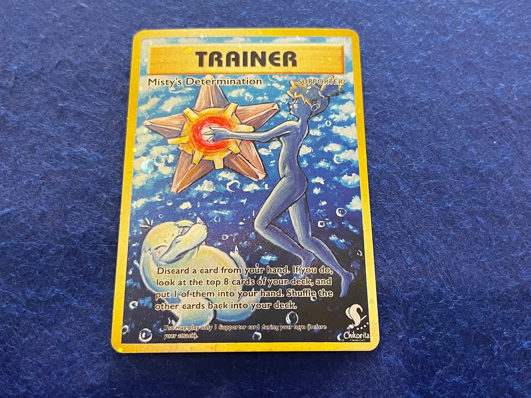 POKEMON Custom Card Orica Trainer Misty Illustrator Full Art - Etsy Israel