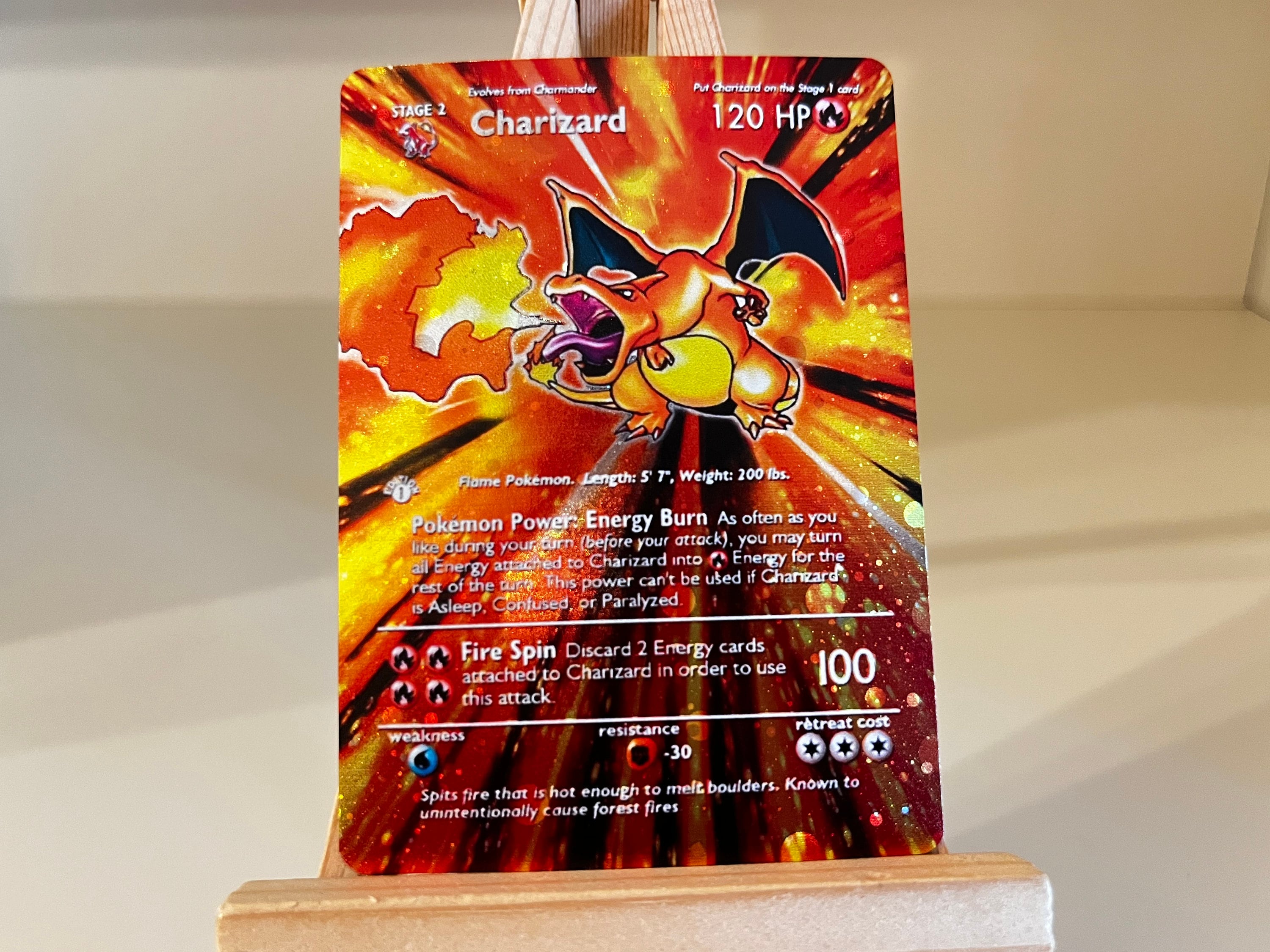 Holographic Charizard Card