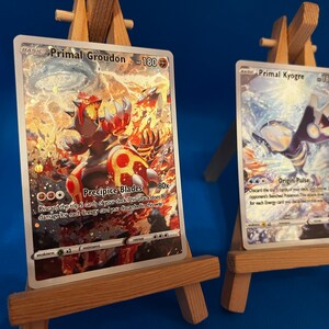 Custom Card Orica Primal Groundon+kyogre Full Art Cosmo Holo Fanart - Etsy