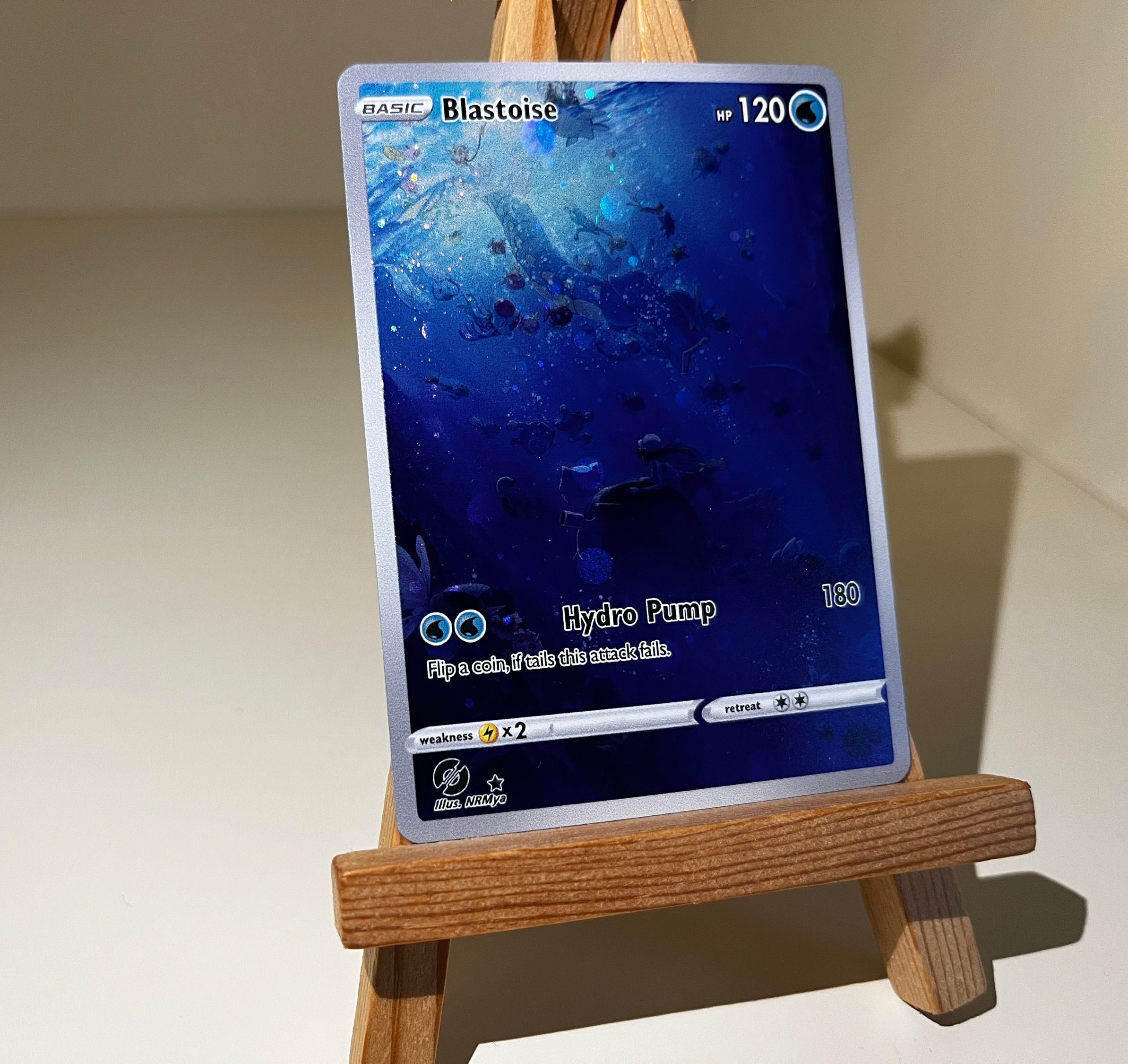Custom Card Orica New BLASTOISE Full Art Fan Art Cosmo Holo #2 - Etsy