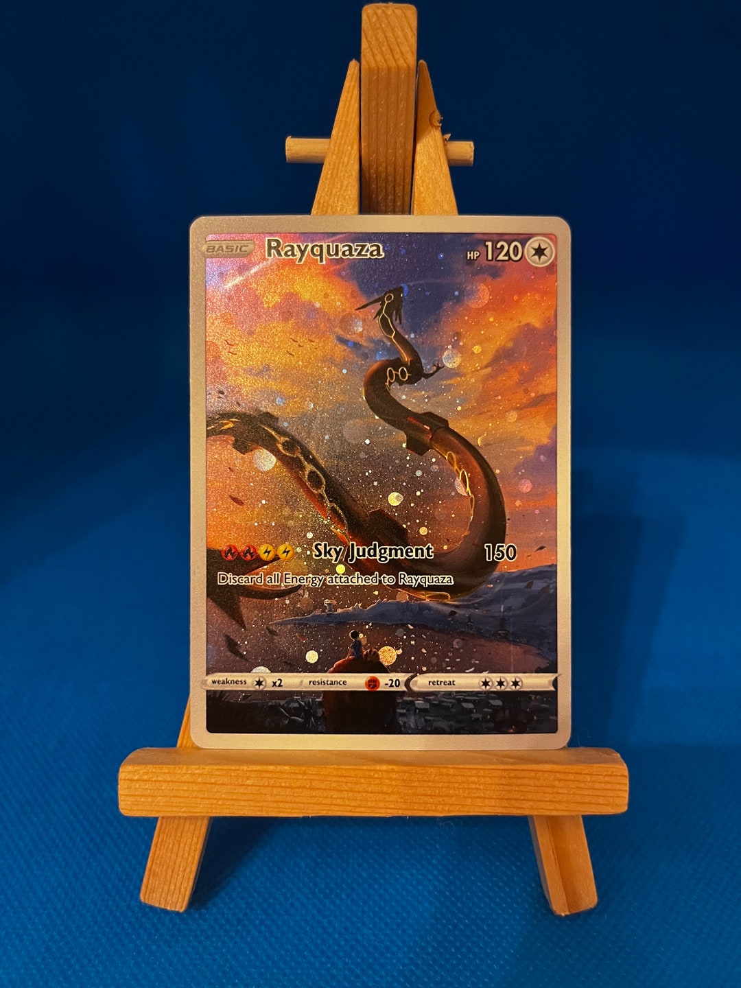 Custom Card Orica RAYQUAZA FULL Art Fan Art Cosmo Holo - Etsy