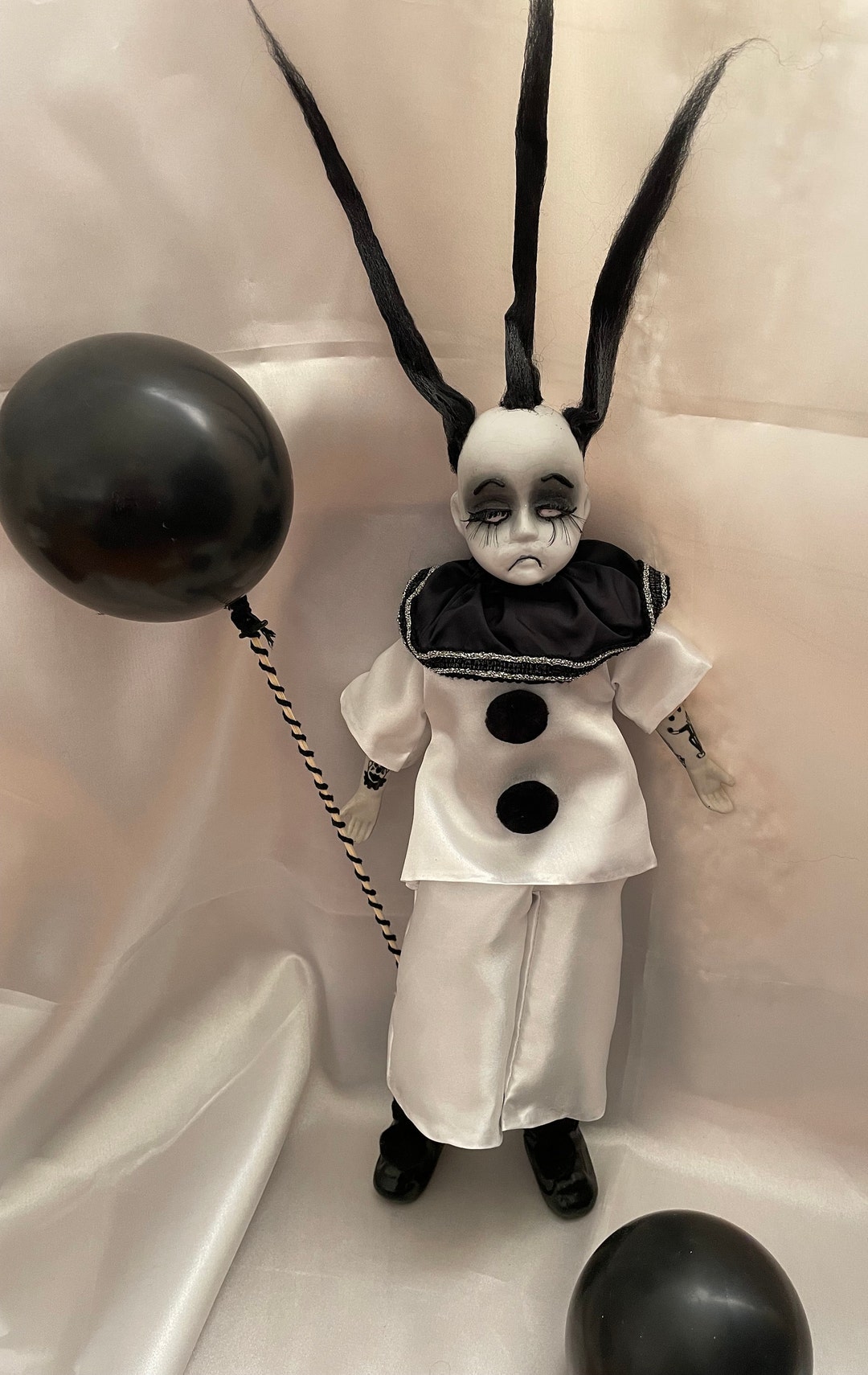 Macabre Pierrot / Pierette Clown Art Doll - Etsy