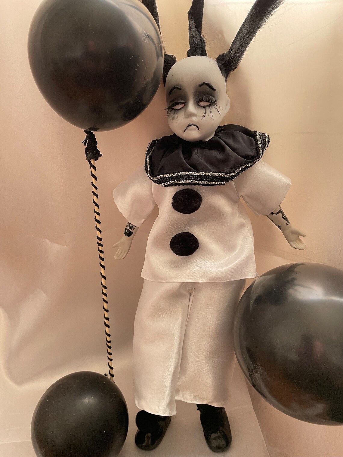 Macabre Pierrot / Pierette Clown Art Doll - Etsy