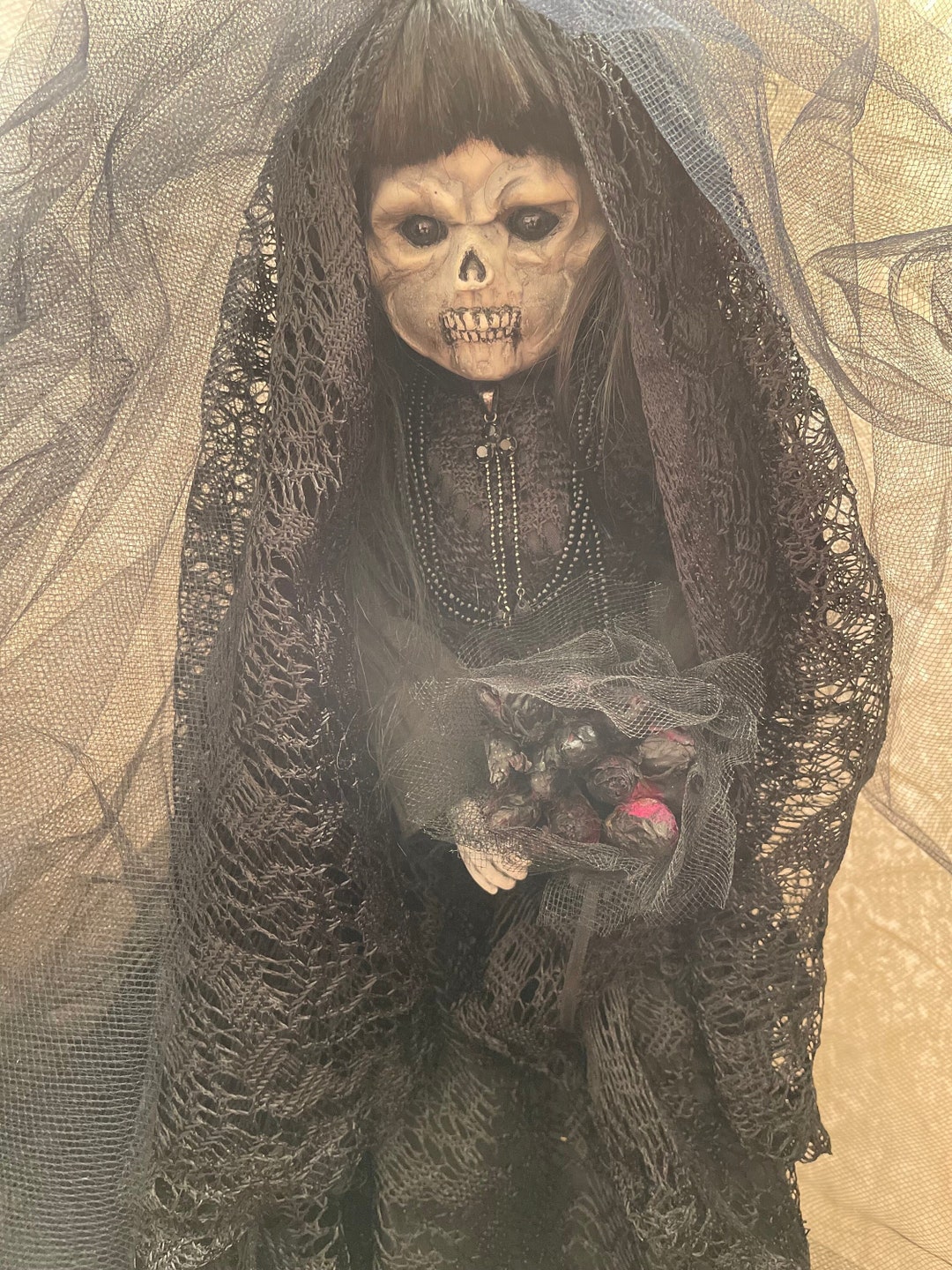Macabre Gothic Death Bride Porcelain Art Doll - Etsy