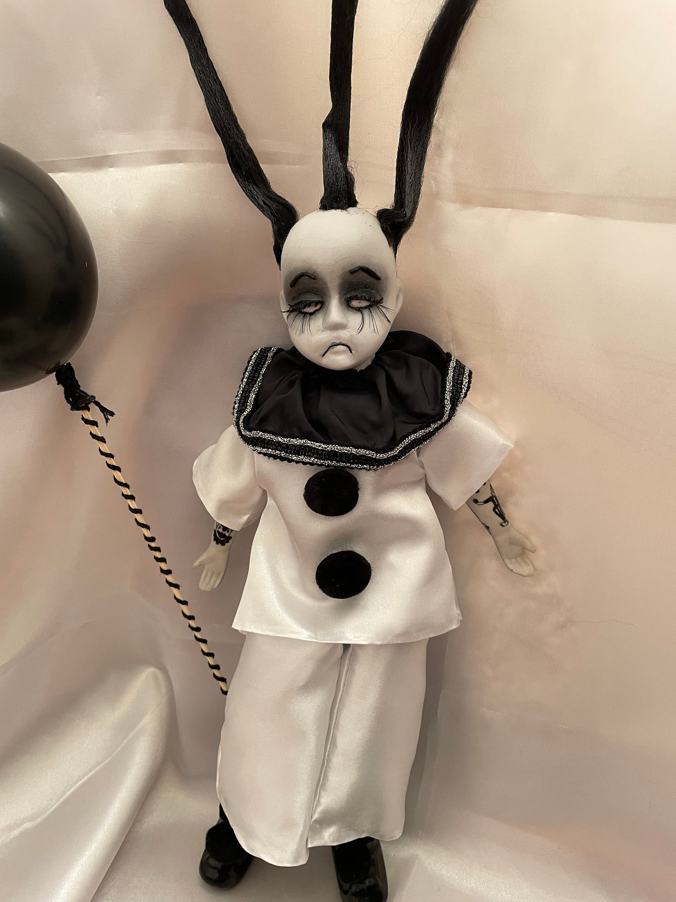 Macabre Pierrot / Pierette Clown Art Doll - Etsy