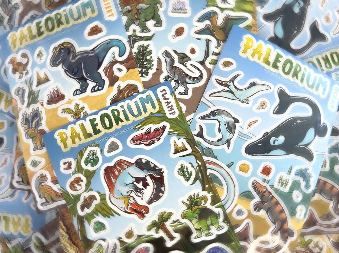 Stickers Sheet Paleorium Biomes - Etsy