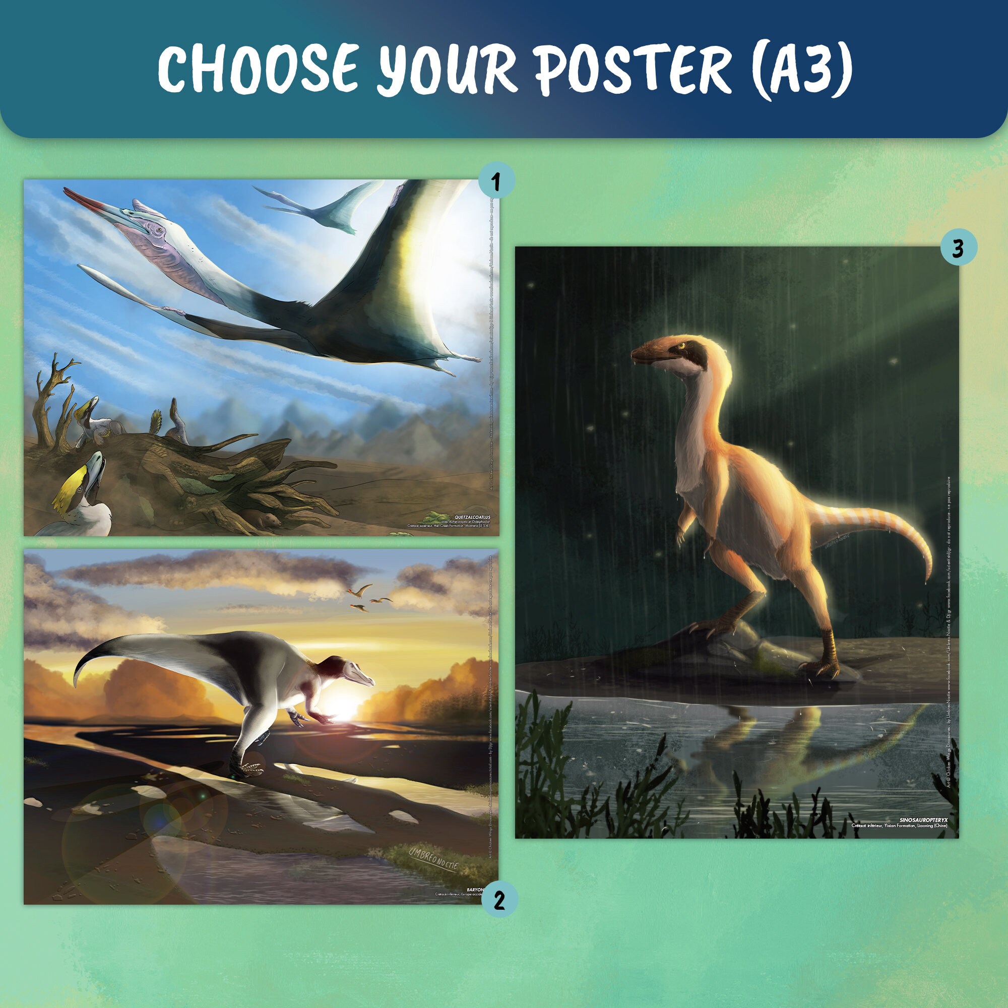 Choose Your Dinosaur Poster: A3 - Etsy