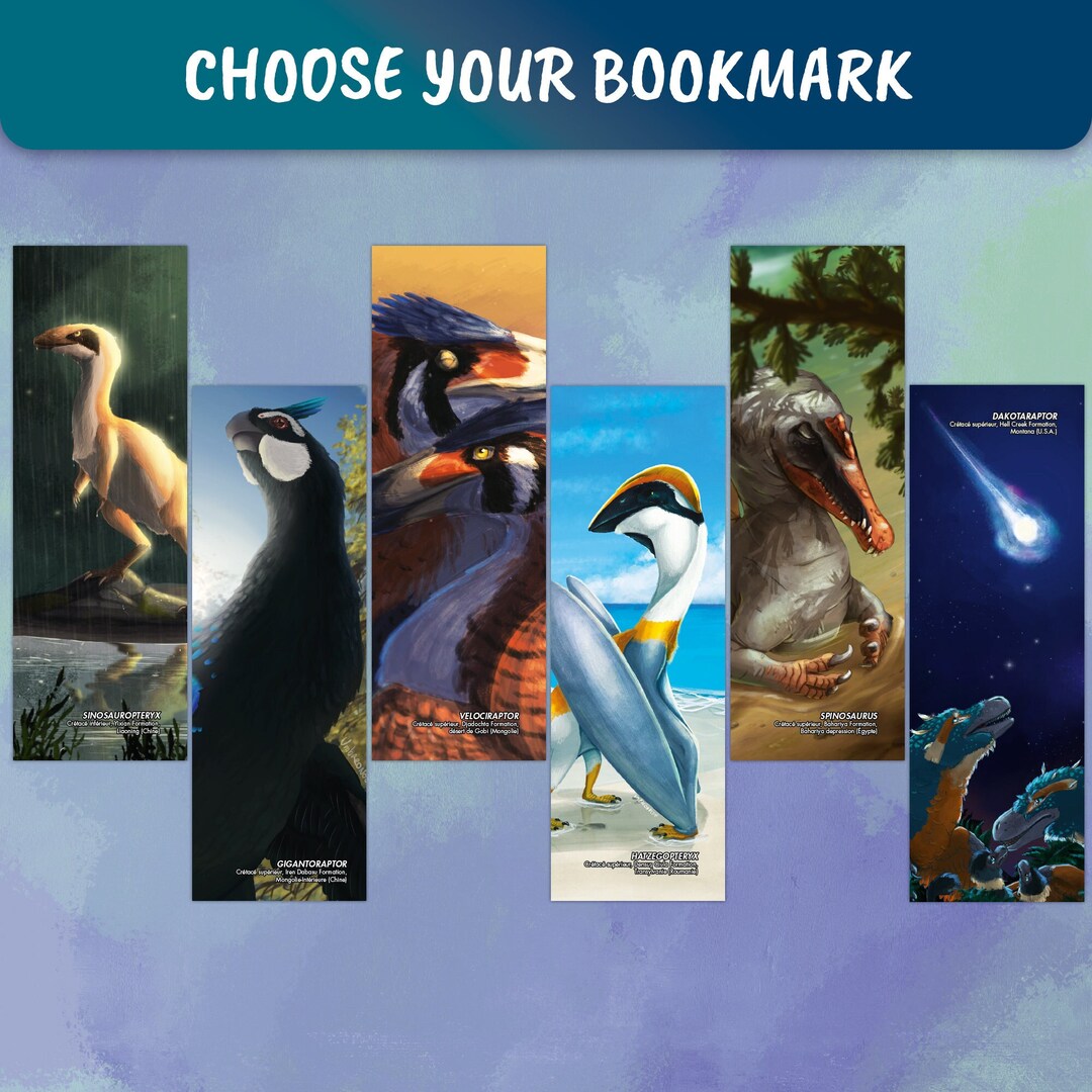 Dinosaurs Bookmarks - Etsy