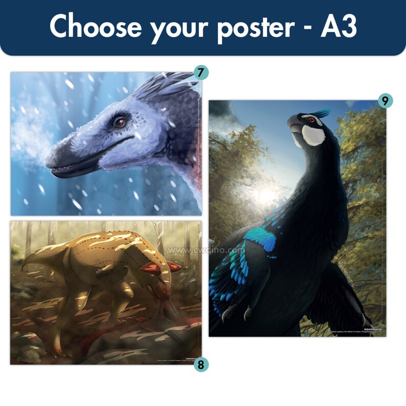 Choose Your Dinosaur Poster: A3 | Etsy