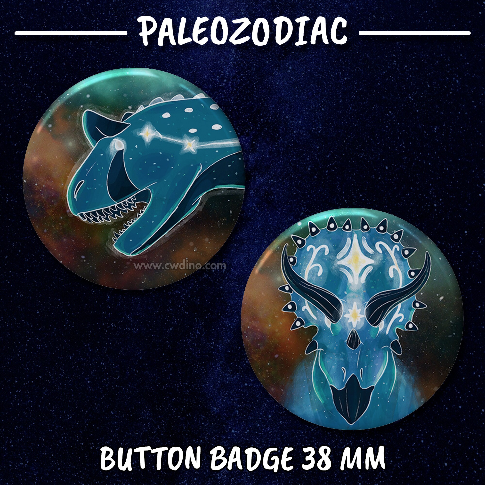 Button Badge Paleozodiac Constellations 38 Mm - Etsy