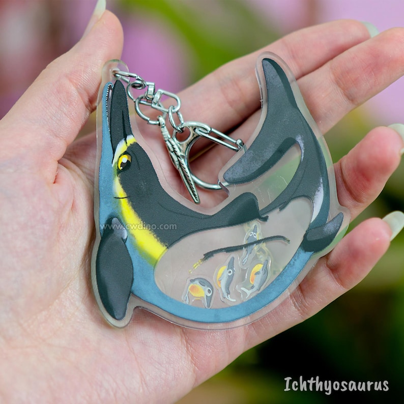 Shaker Keychain - Dinosaur Belly - Etsy