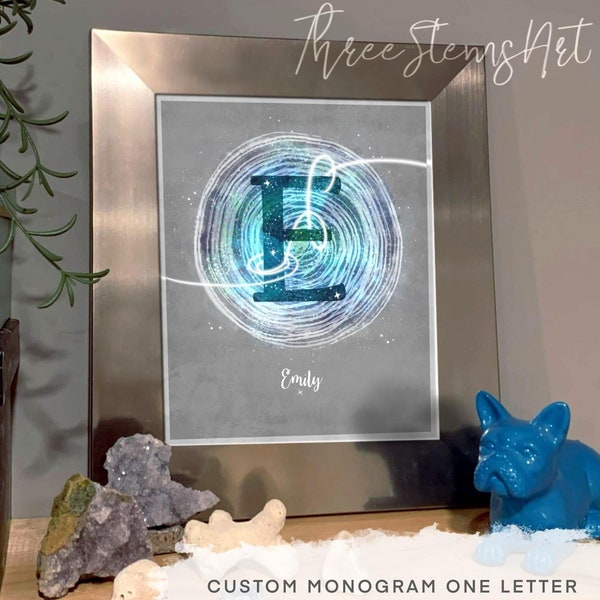 One Letter Monogram - Etsy
