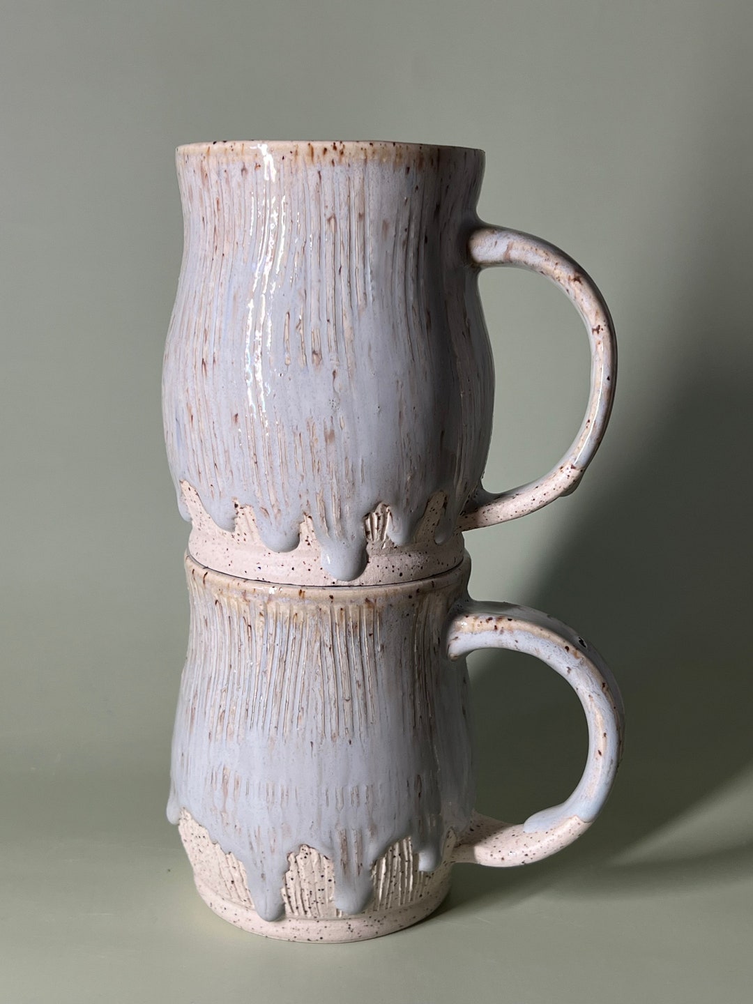 Textured Drippy Mugs - Etsy
