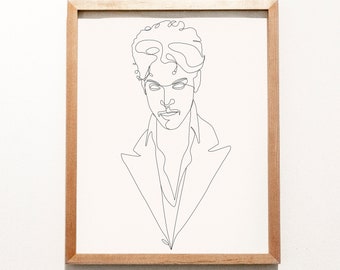 Prince Line Art - Etsy