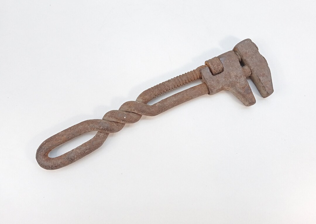 Antique Metal Adjustable Wrench Vintage Hand Tool Collectible Rare ...