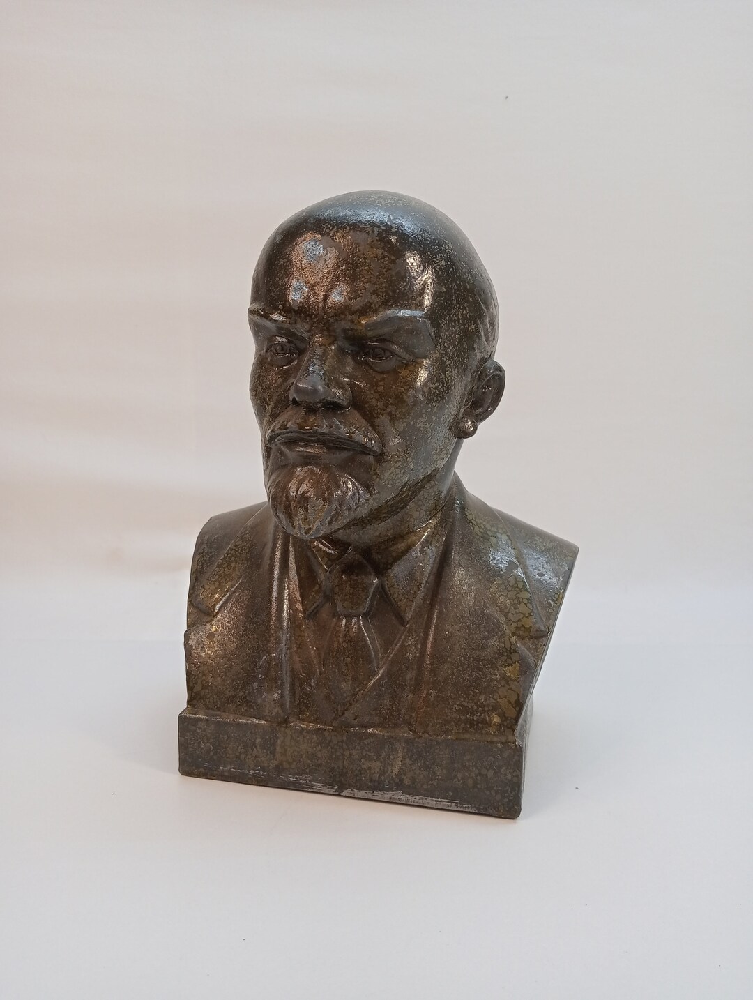 Vintage Vladimir Lenin Figure Sculpture Bust Communist Interior Soviet ...